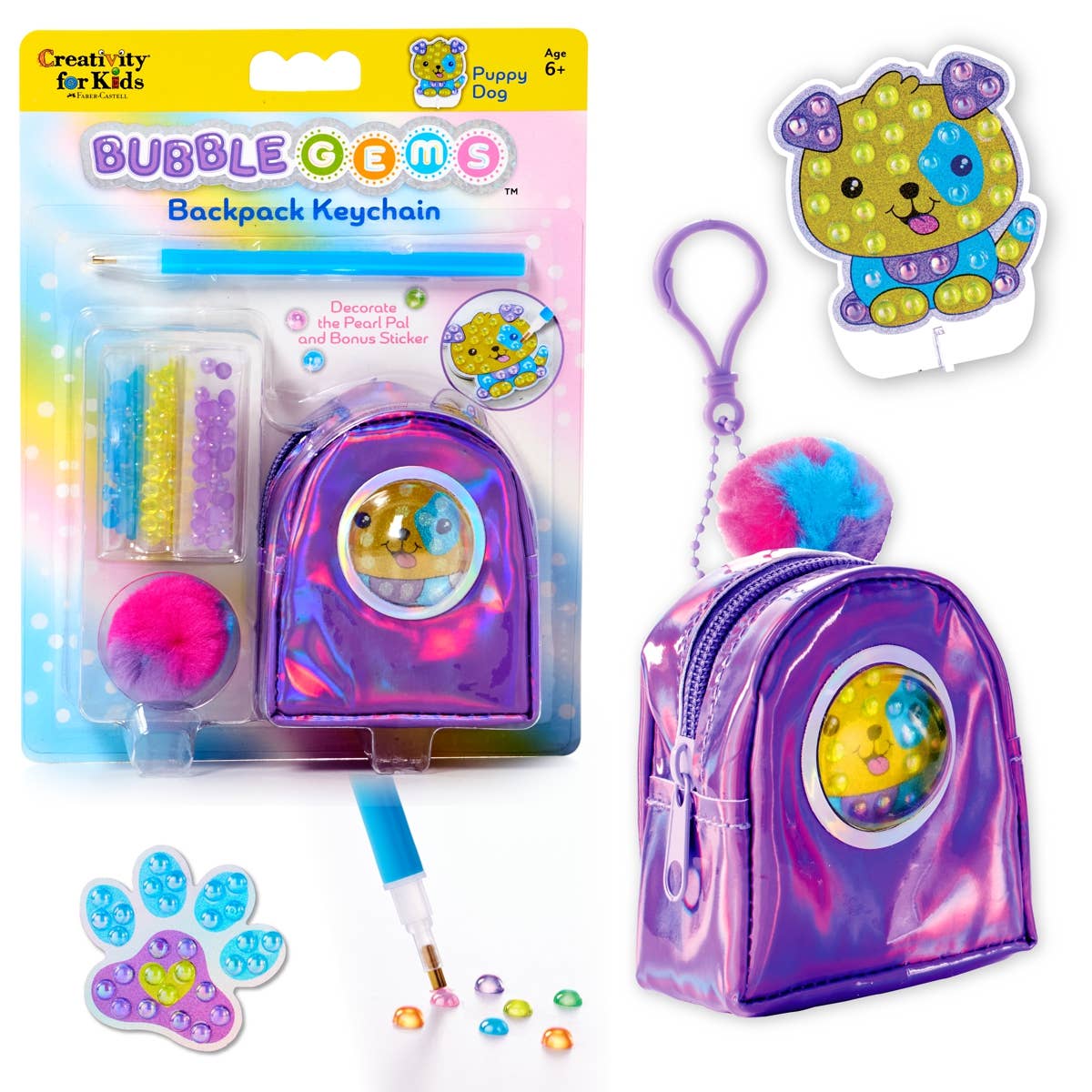 Bubble Gems Keychain Puppy Dog Diamond Painting Kit – Blickenstaffs Toy ...