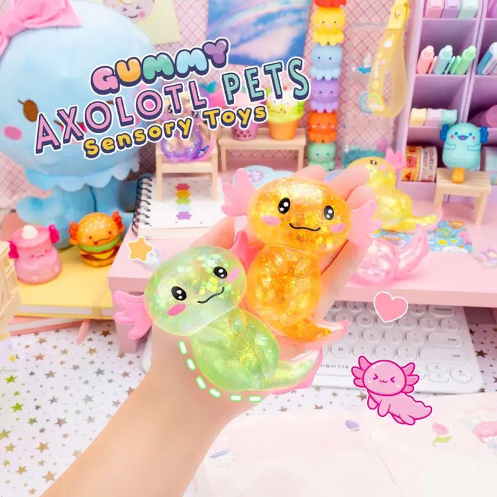 Gummy Axolotl Pets Sensory Squishy Toy – Blickenstaffs Toy Store